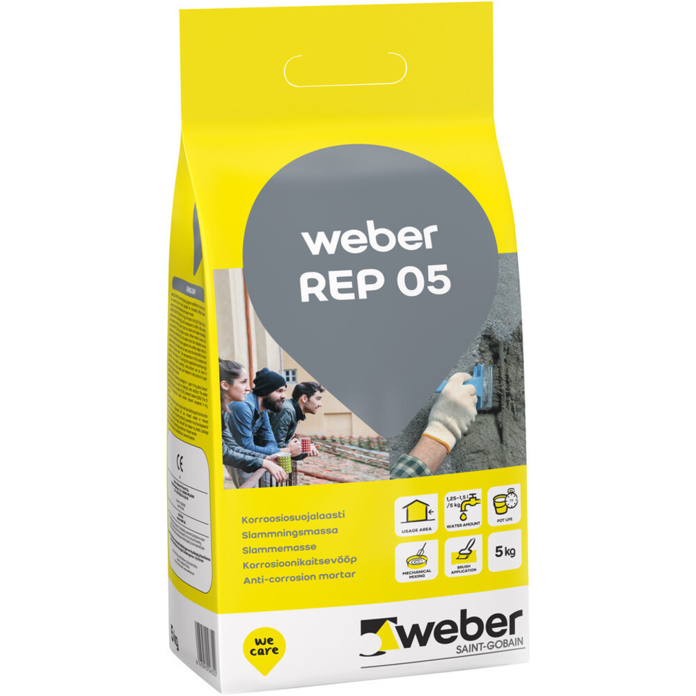 weber REP 05 slamningsmassa : Betong / Cement / Vägglagning | Weber Sverige