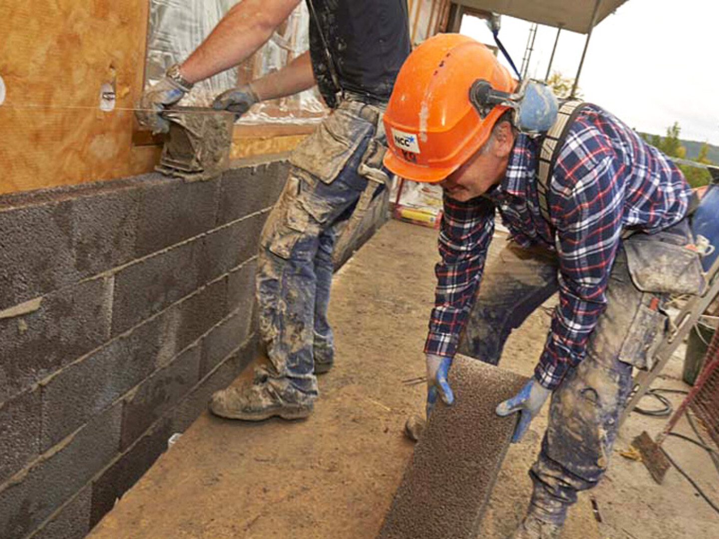 Skalmursprojekt med Leca Block