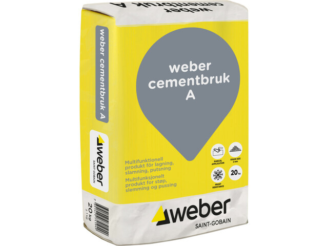 weber cementbruk a : Betong / Cement / Vägglagning | Weber Sverige