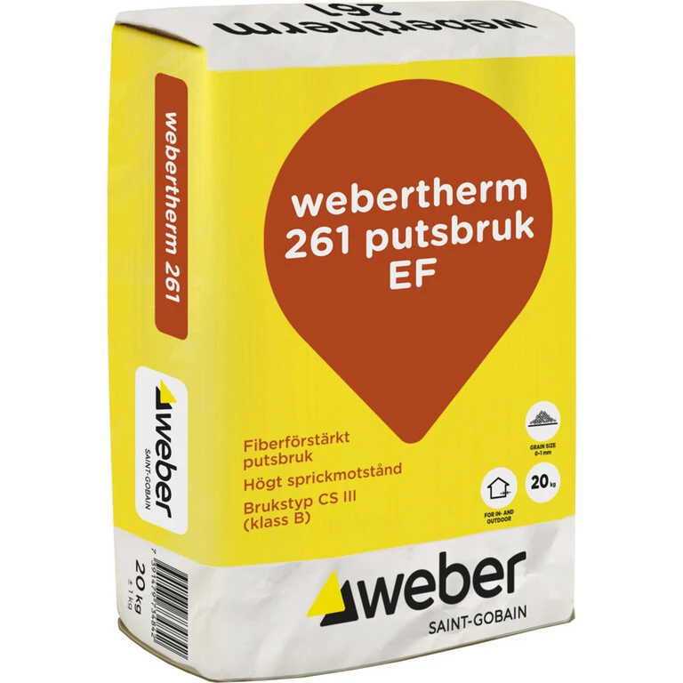 webertherm 261 putsbruk EF : Fasad / Puts- och murbruk | Weber Sverige